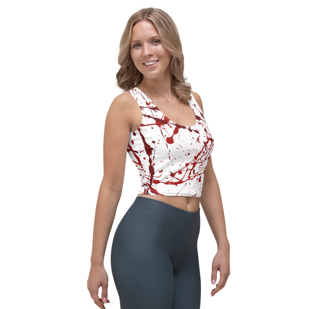 Blood Splatter Crop Top - Etsy