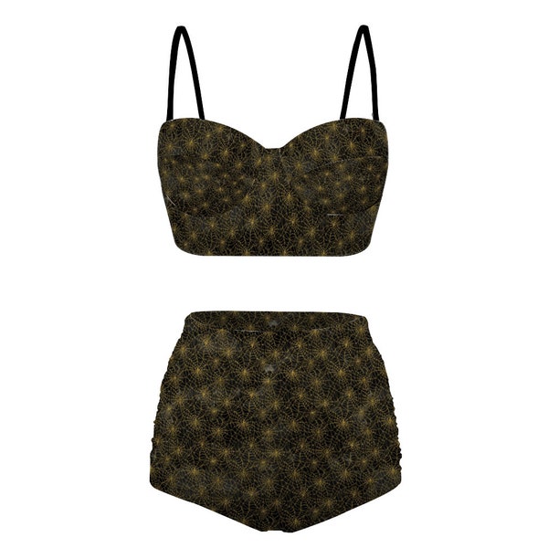 Spider Web Women Bikini Etsy 4347