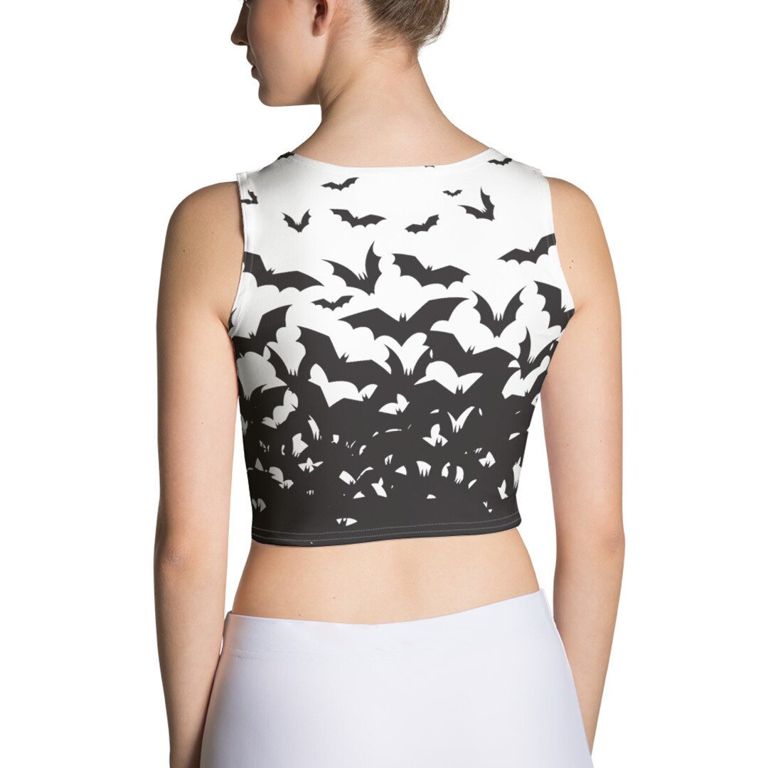Gothic Flying Bats Crop Top - Etsy