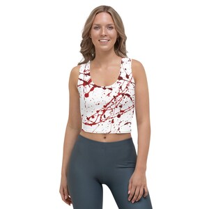 Blood Splatter Crop Top - Etsy UK