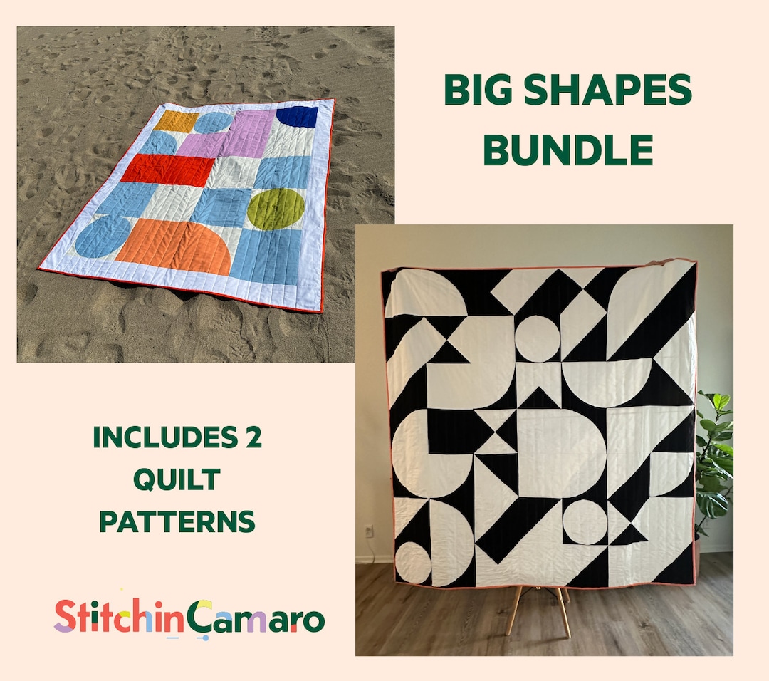 Big Shapes Quilt Pattern Bundle - Etsy