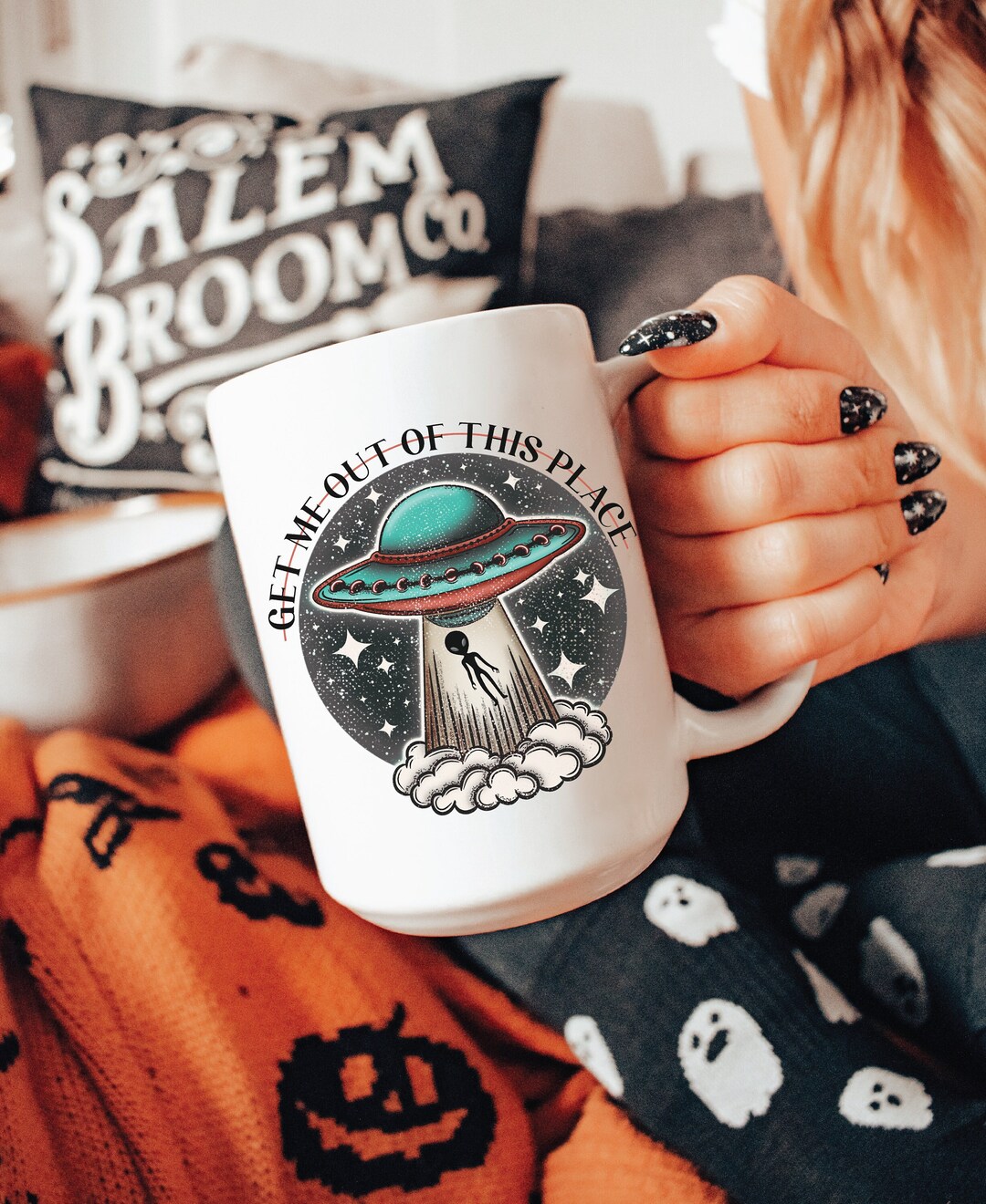 Funny UFO Mug | Alien Mug | Extraterrestrial | Coffee Tea Cup | I Want ...
