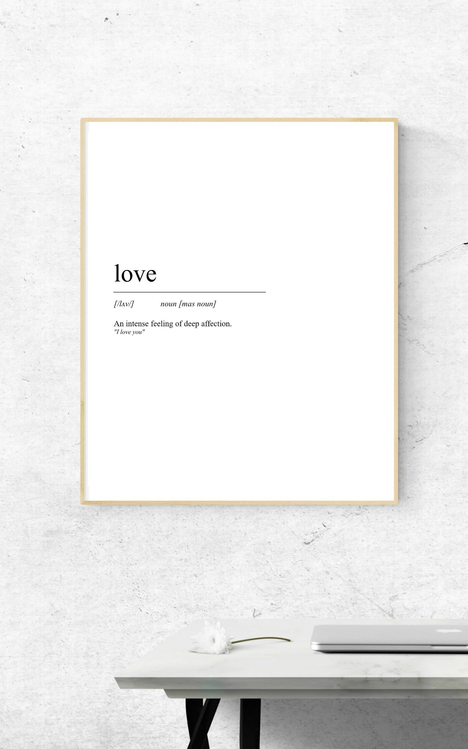Love Dictionary Definition Print - Digital Download Print - Love ...