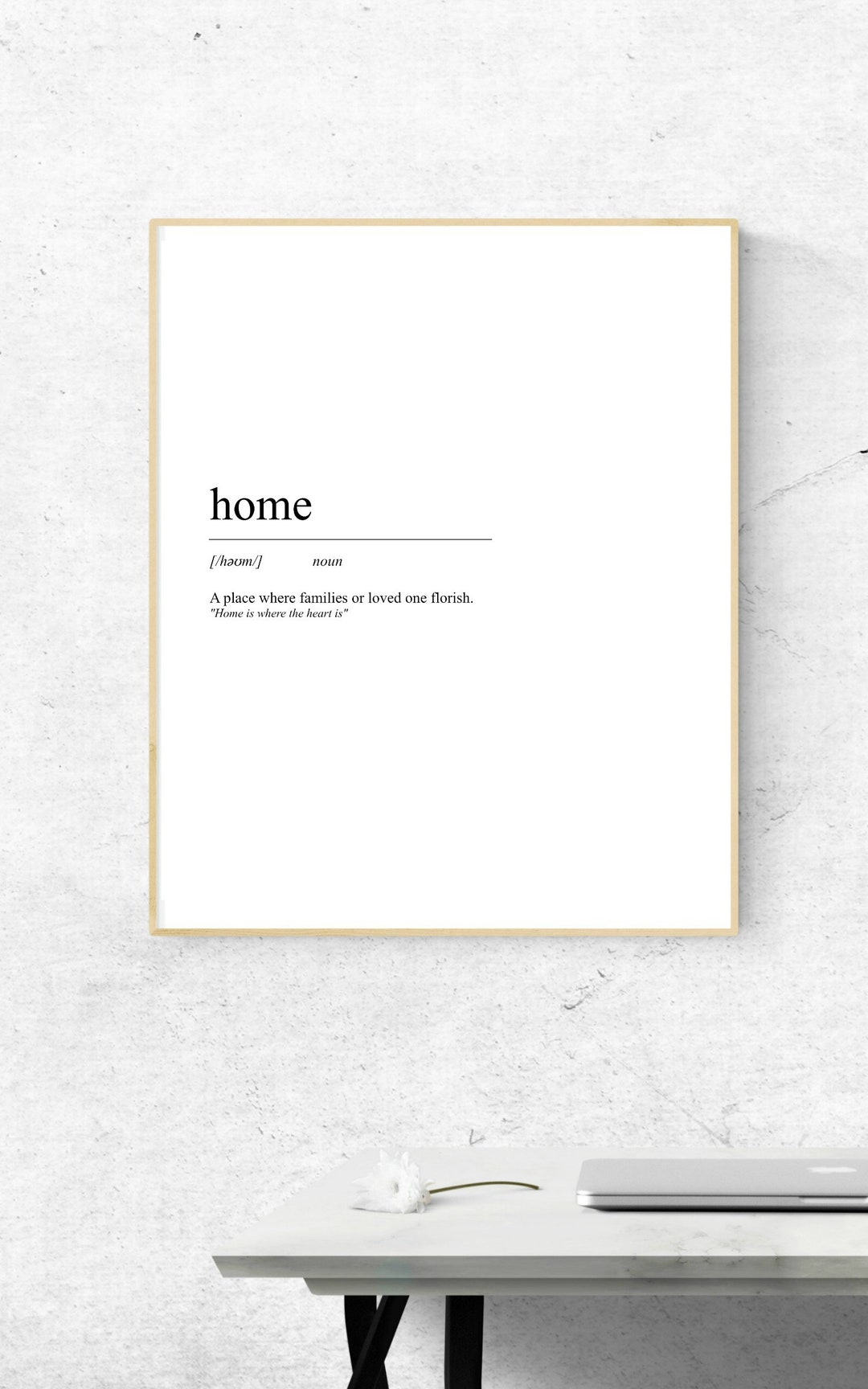 Home Dictionary Definition Print - Digital Download Print - Home ...