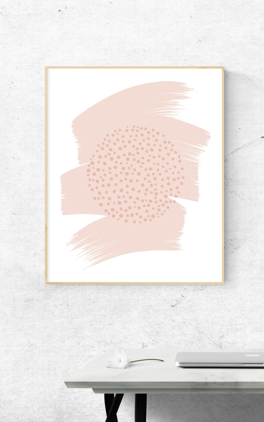 Pink Paint Circle Print - Digital Download Print - Pink Circle Paint ...