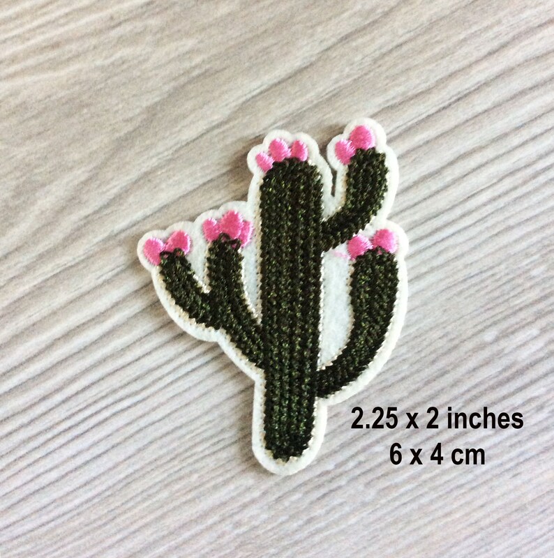 Embroidered IRON ON PATCH Cactus Palm Trees Patches Tree - Etsy
