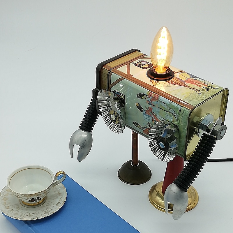 Robot Lamp - Etsy