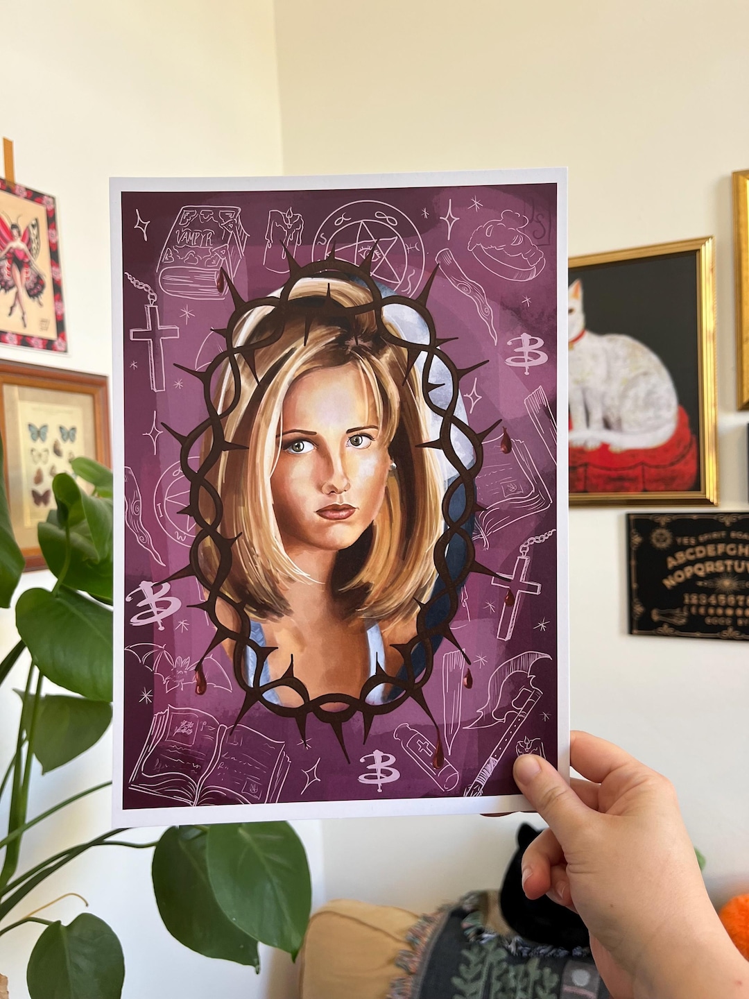 Vampire Slayer - BTVS - Buffy Inspired A4 Print - 90s Alternative Wall Art - Etsy