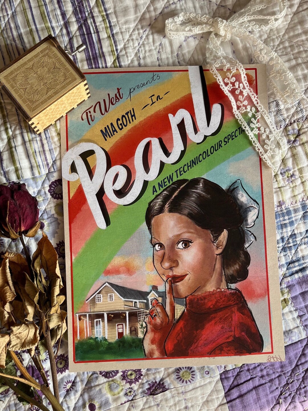 Pearl - Vintage Movie Poster - Mia Goth - A4 Print - Horror Movie ...