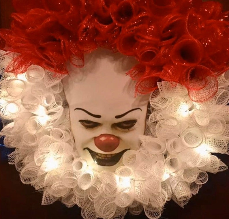 Pennywise It Halloween Wreath Etsy