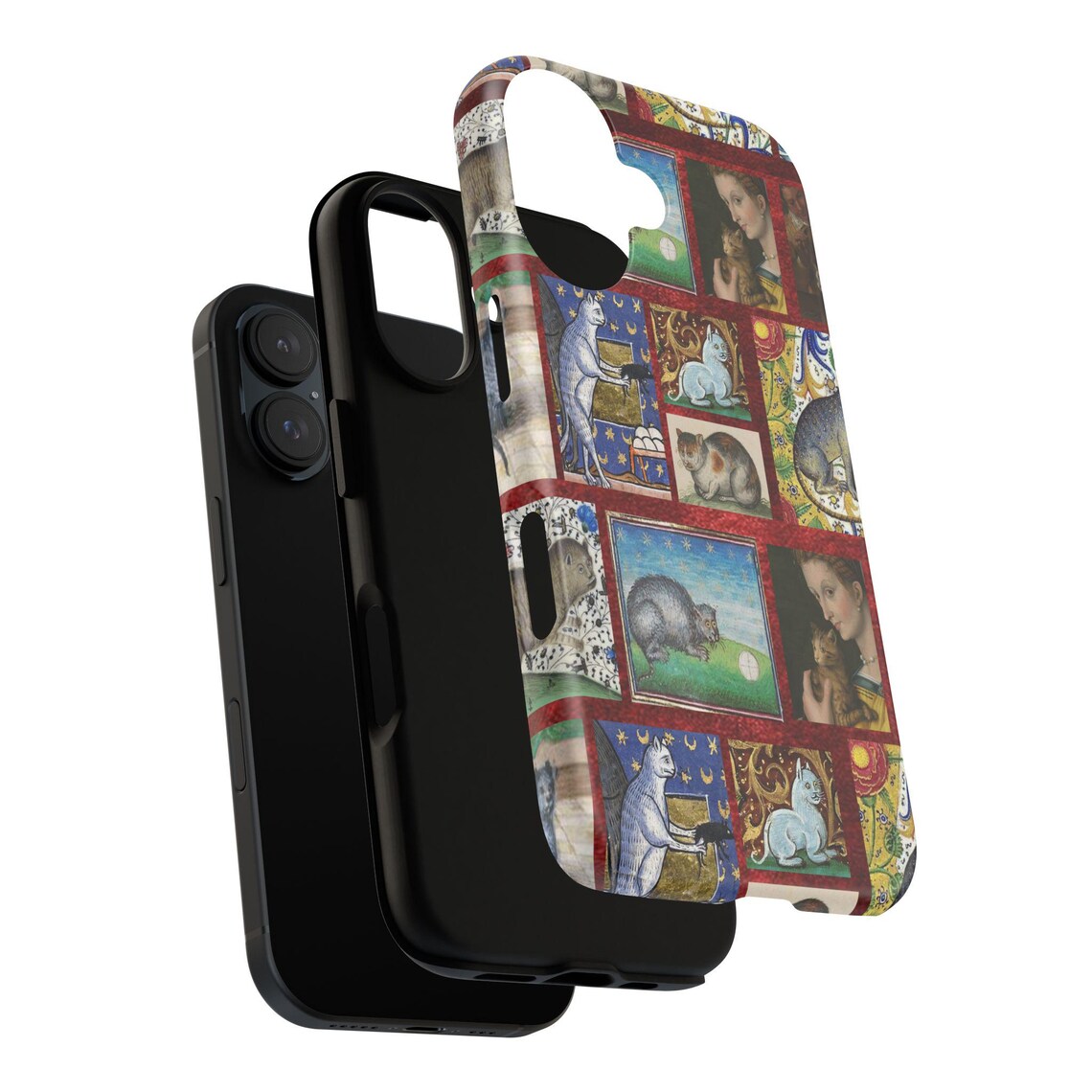 Medieval Cats Renaissance Phone Tough Cases, Medieval Art Phone Case ...