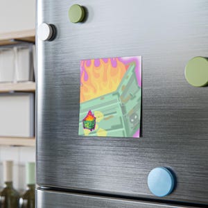 Cute Dumpster Fire Sticky Notes, Dumpster Sticky Note, Silly Sticky ...