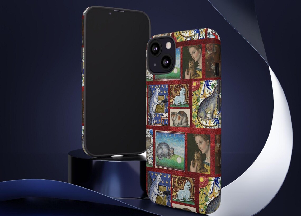 Medieval Cats Renaissance Phone Tough Cases, Medieval Art Phone Case ...