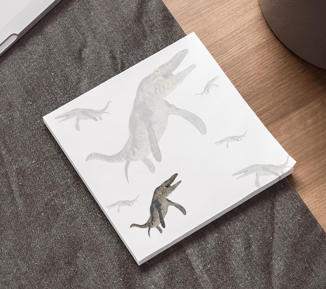 Mosasaurus Dinosaur Sticky Notes, 4x4, 50 Sheets - Etsy