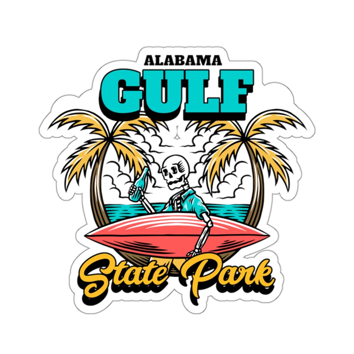 Gulf State Park Alabama Sticker - Etsy