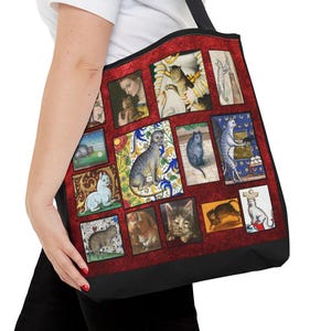 Medieval Cats Tote Bag, Renaissance Gift, Medieval Lover Gift, 16X16 ...