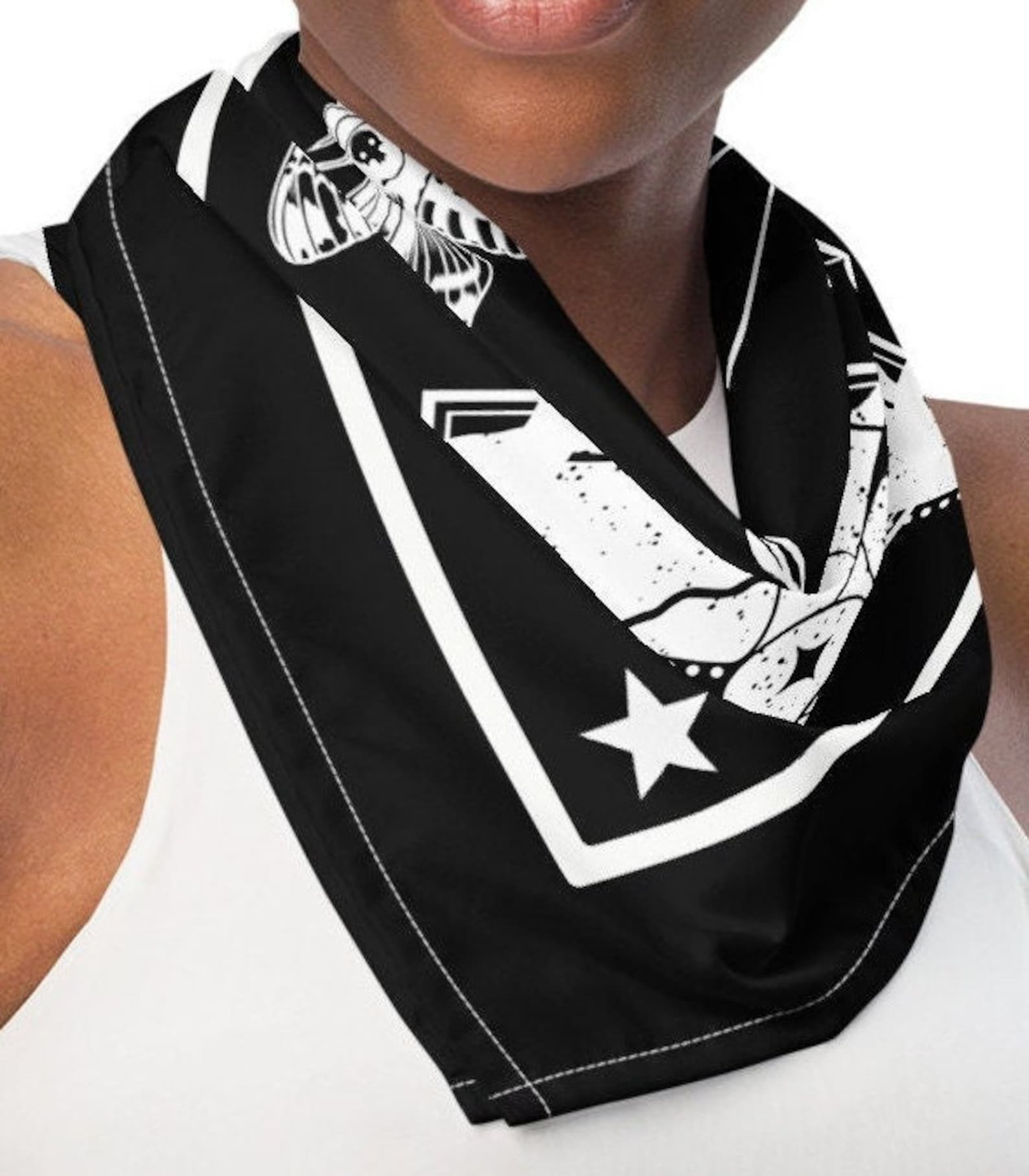 Moth Bandana, Phlox, Moon Bandana, Creature of the Night, Mystical Moth ...