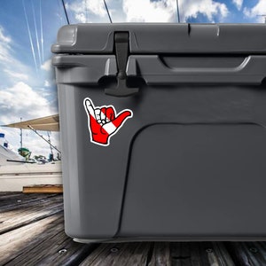 Diver Down Decal, Scuba Dive Decal, Shaka Hand Decal, Hang Loose ...