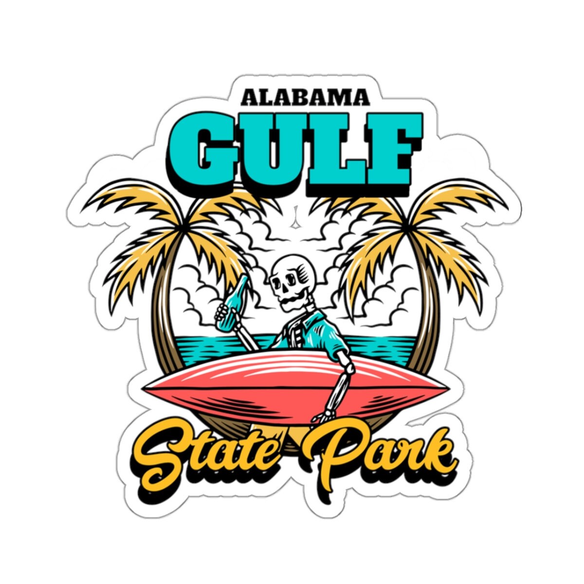 Gulf State Park Alabama Sticker - Etsy