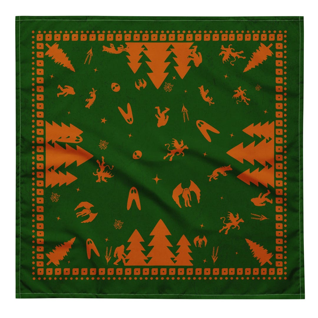Cryptid + Alien Bandana - Etsy
