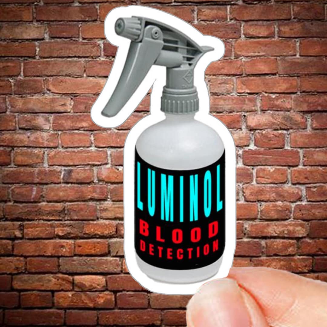 Luminol Blood Detection Sticker, 2x2, True Crime Sticker, Murderino ...