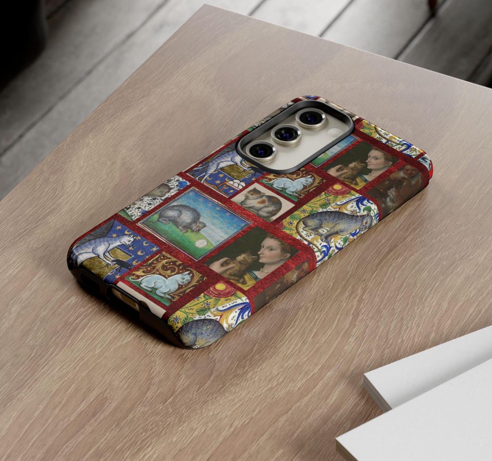 Medieval Cats Renaissance Phone Tough Cases, Medieval Art Phone Case ...
