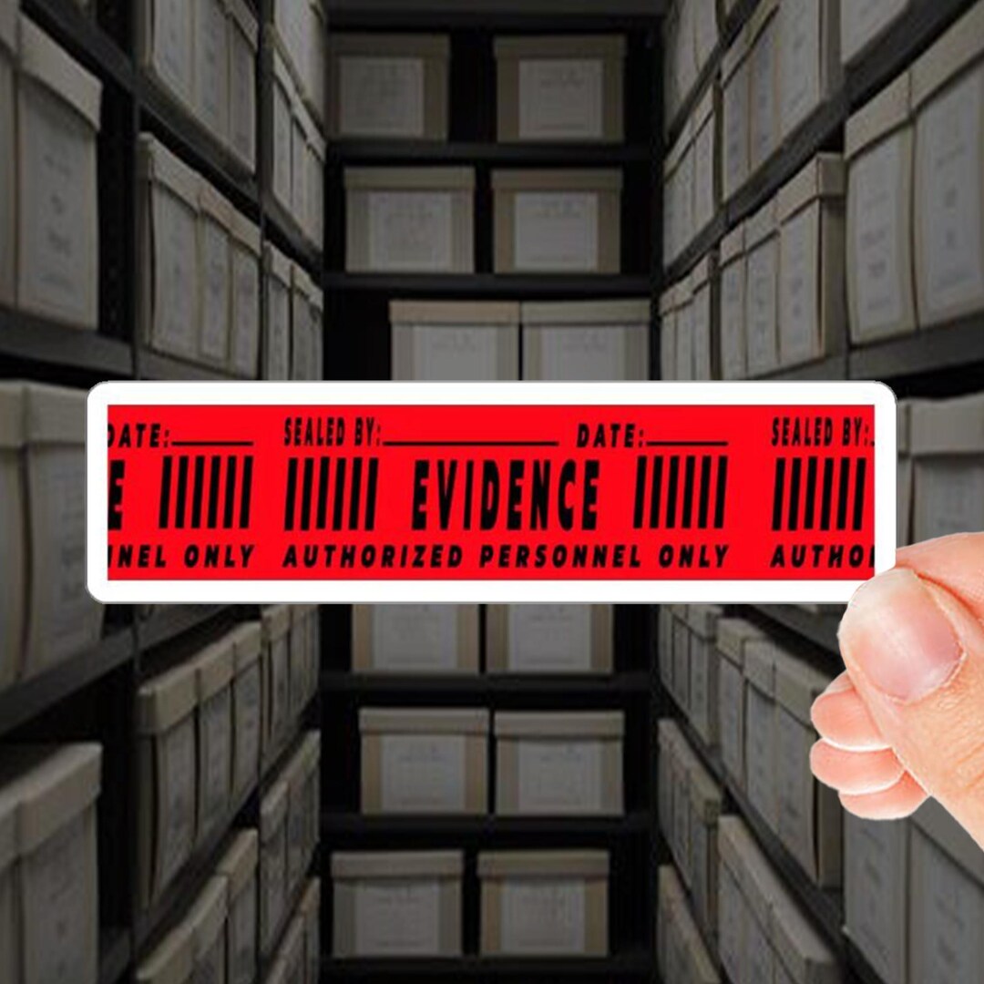 True Crime Sticker Evidence Bag Seal Tape Sticker - Etsy