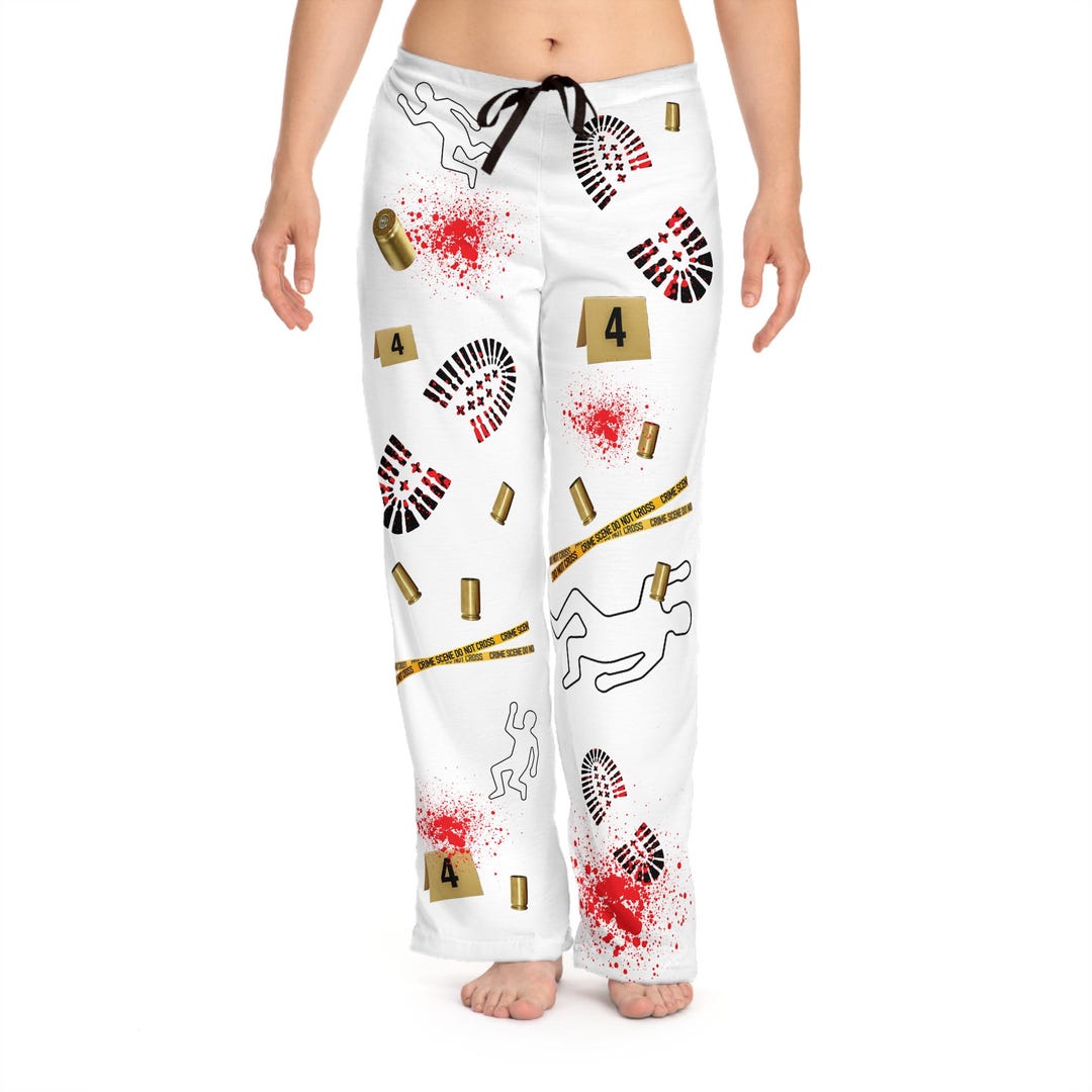 True Crime Pajama Pants, True Crime Gift, Crime Scene Gift, True Crime ...