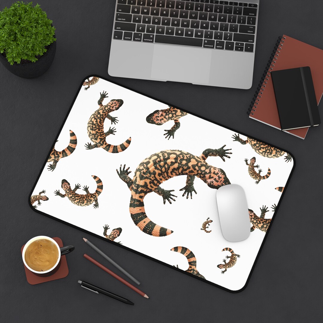 Gila Monster Desk Mat, Lizard Desk Mat, Gila Monster Desk Pad, Reptile ...