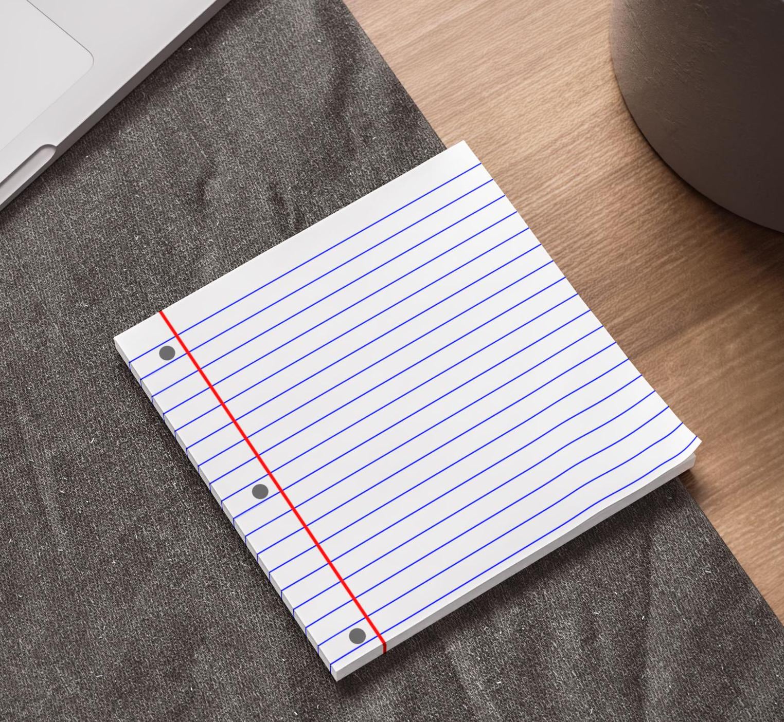 Mini Sticky Notes, Mini Lined Paper Sticky Notes, Size 4x4, 50 Sheets ...