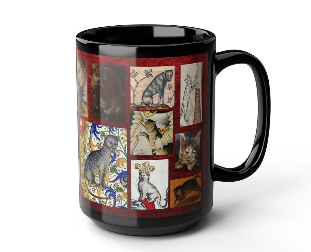 Medieval Cats Mug, Medieval Cup, Medieval Tea Cup, Medieval Drinking ...