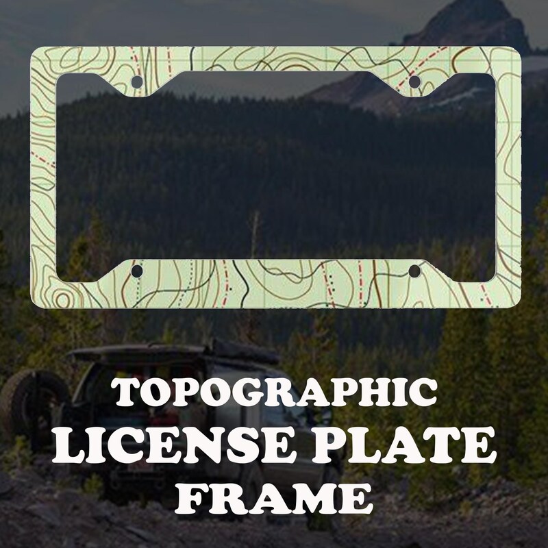 License Plate Map - Etsy