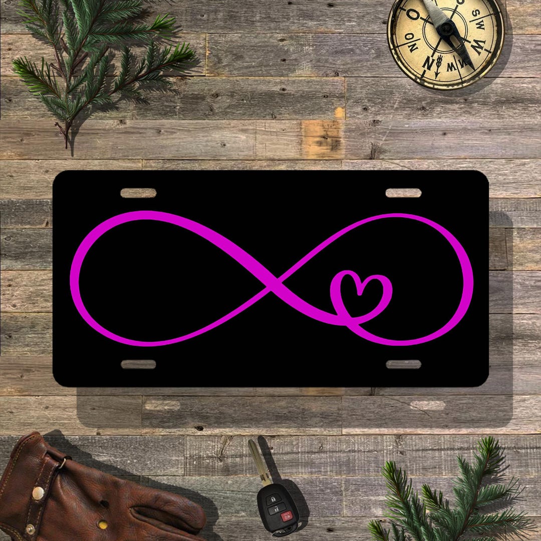 Infinite Love Symbol Vanity License Plate - Etsy