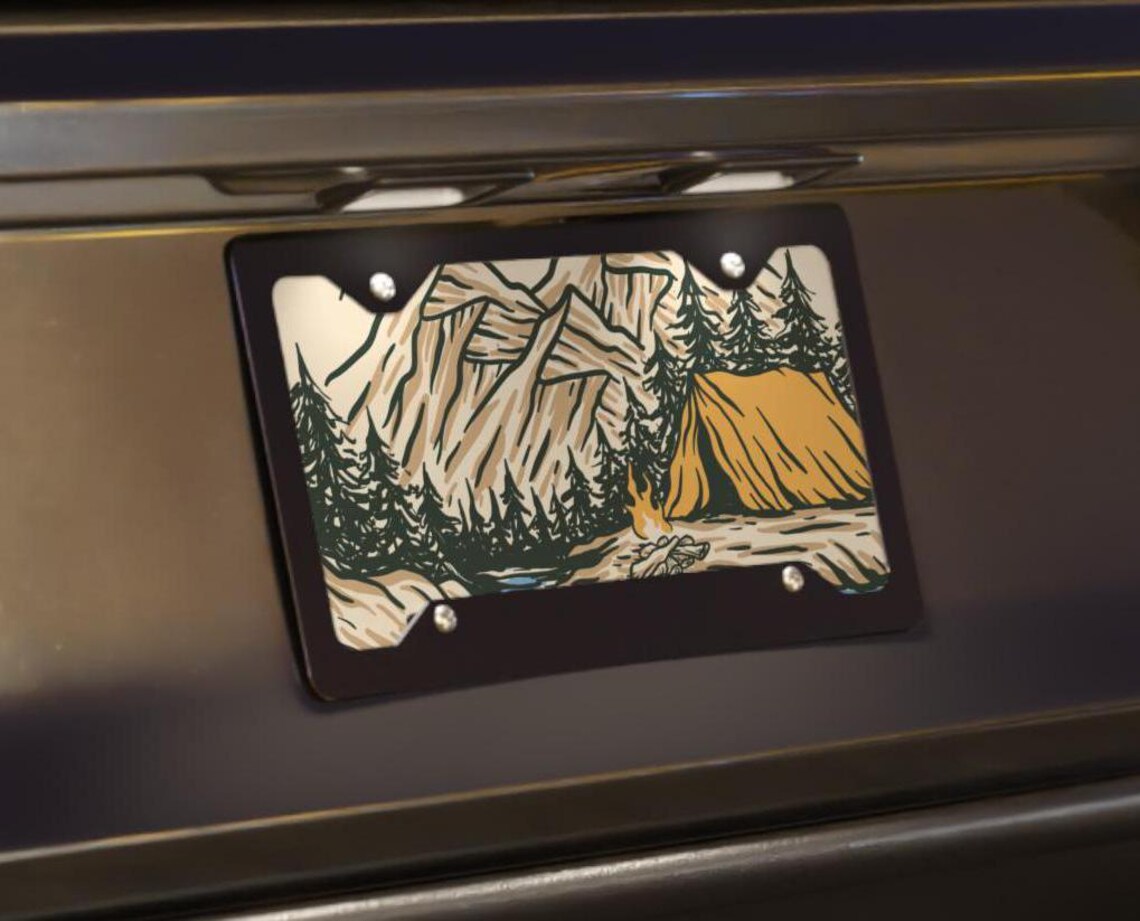 Mountains Vanity Plate, Outdoor Adventure, Mountain View, Nature ...