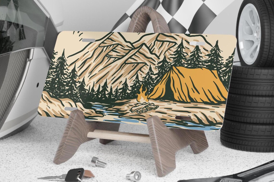 Mountains Vanity Plate, Outdoor Adventure, Mountain View, Nature ...