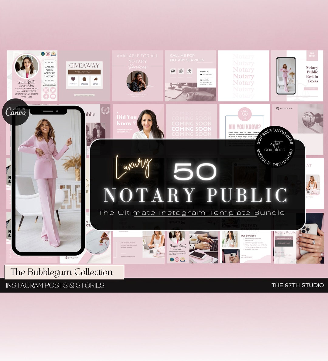 PINK Notary Marketing Notary Signing Agent Notary Social Media Loan ...