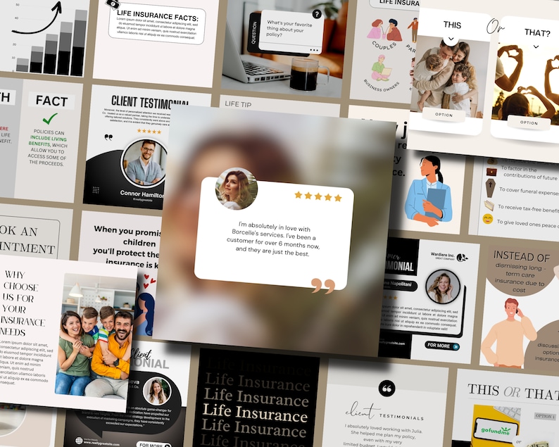 230 Insurance Agent Marketing Templates, Life Insurance Instagram ...