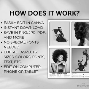 COMP CARD Template, Modeling Photocard, Zed Card for Models, Z Card ...