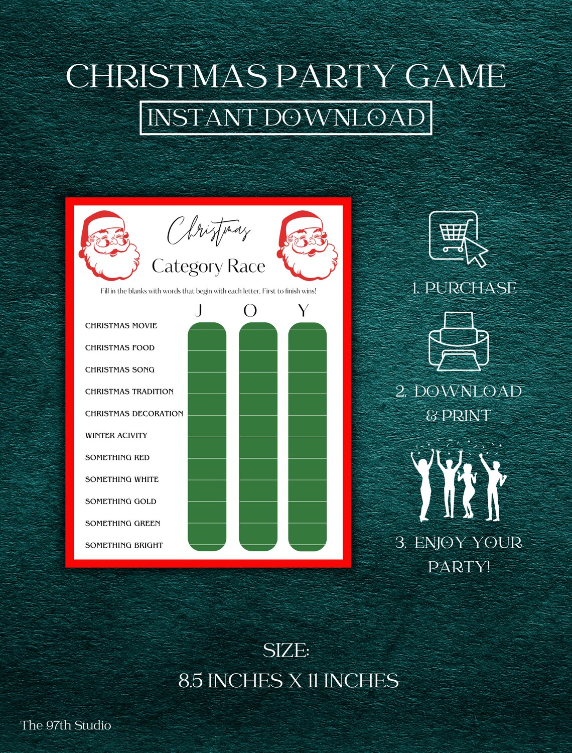 Christmas Category Race Game | Office Christmas Party Game | Christmas ...