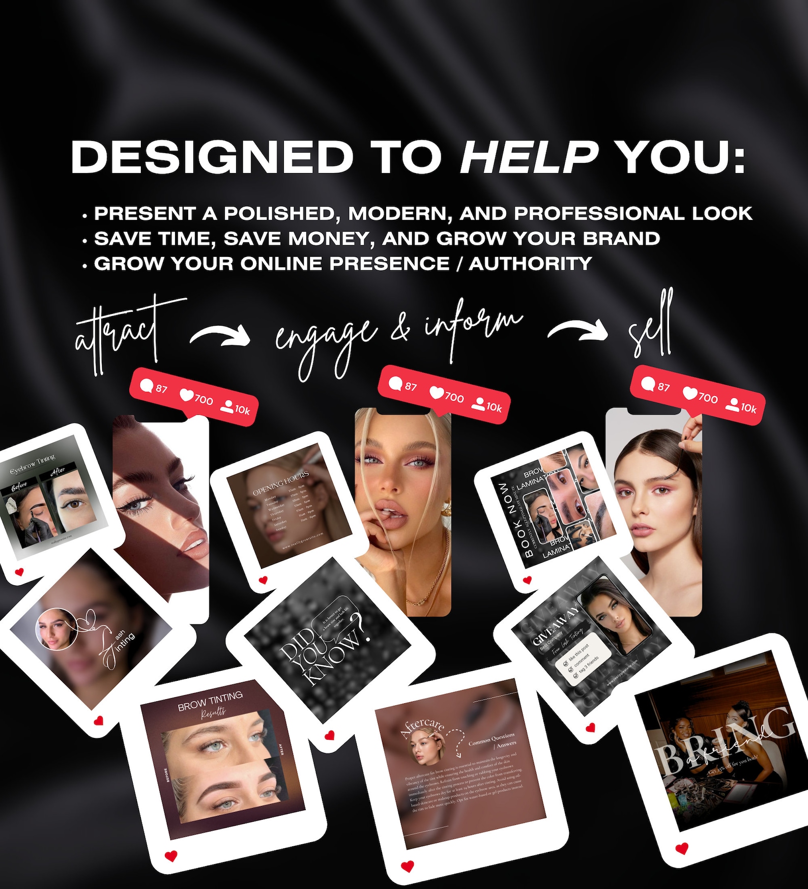 Brow Tech Instagram Templates | Brow Tech Instagram Posts | Brow Tech ...