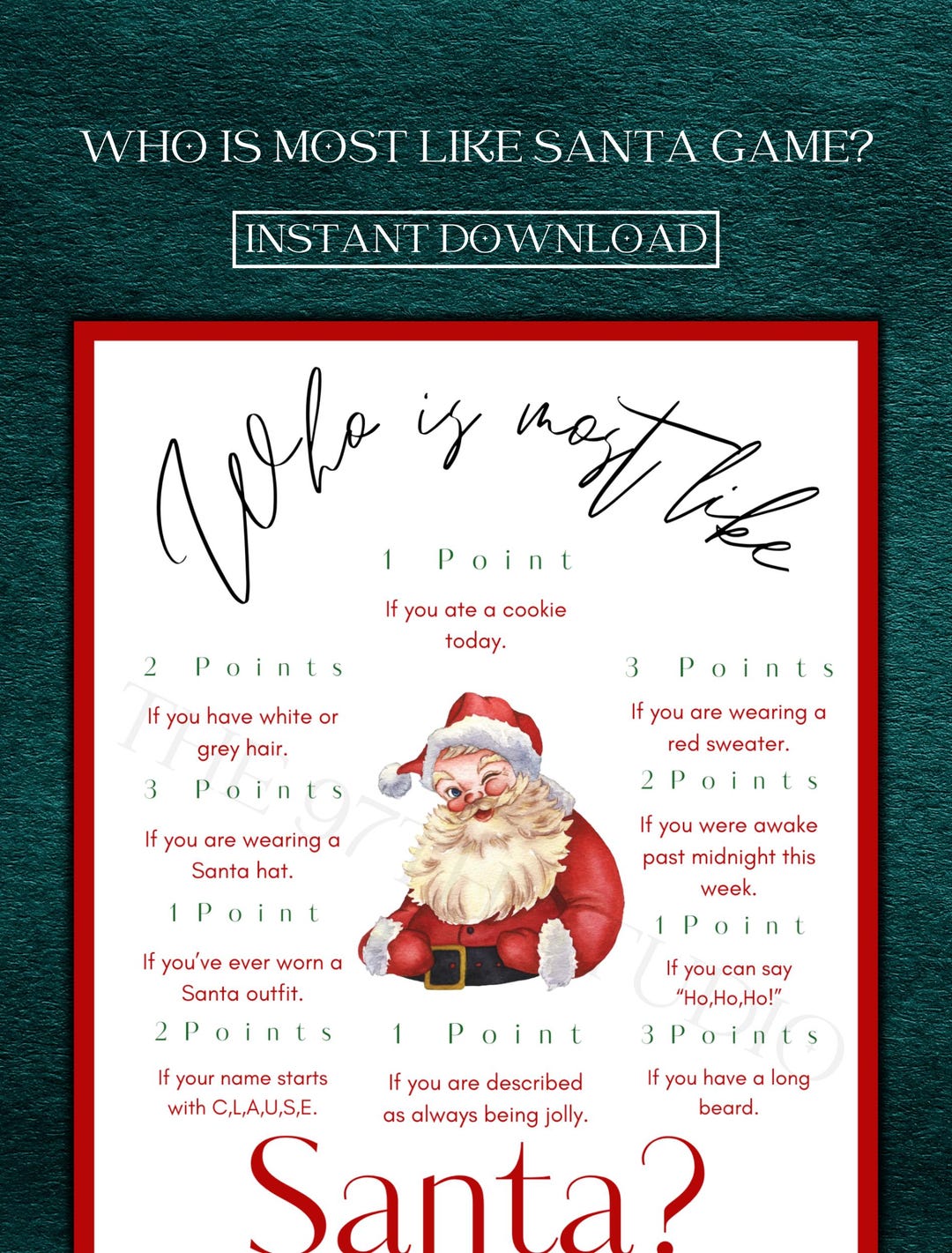 Who is Most Like Santa Game | Office Christmas Party Game | Christmas ...