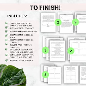 The Dissertation Planner Printable and Template | Dissertation Thesis ...