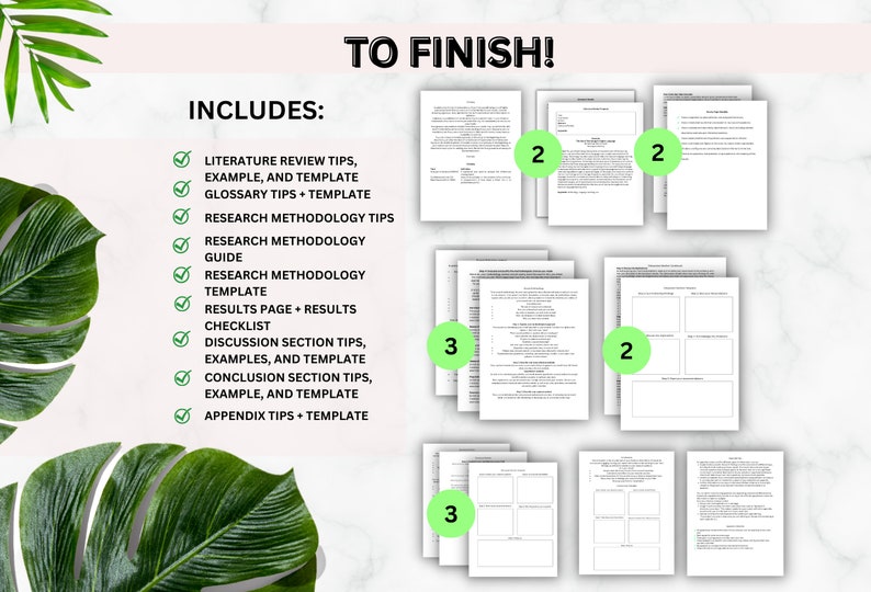 The Dissertation Planner Printable and Template | Dissertation Thesis ...