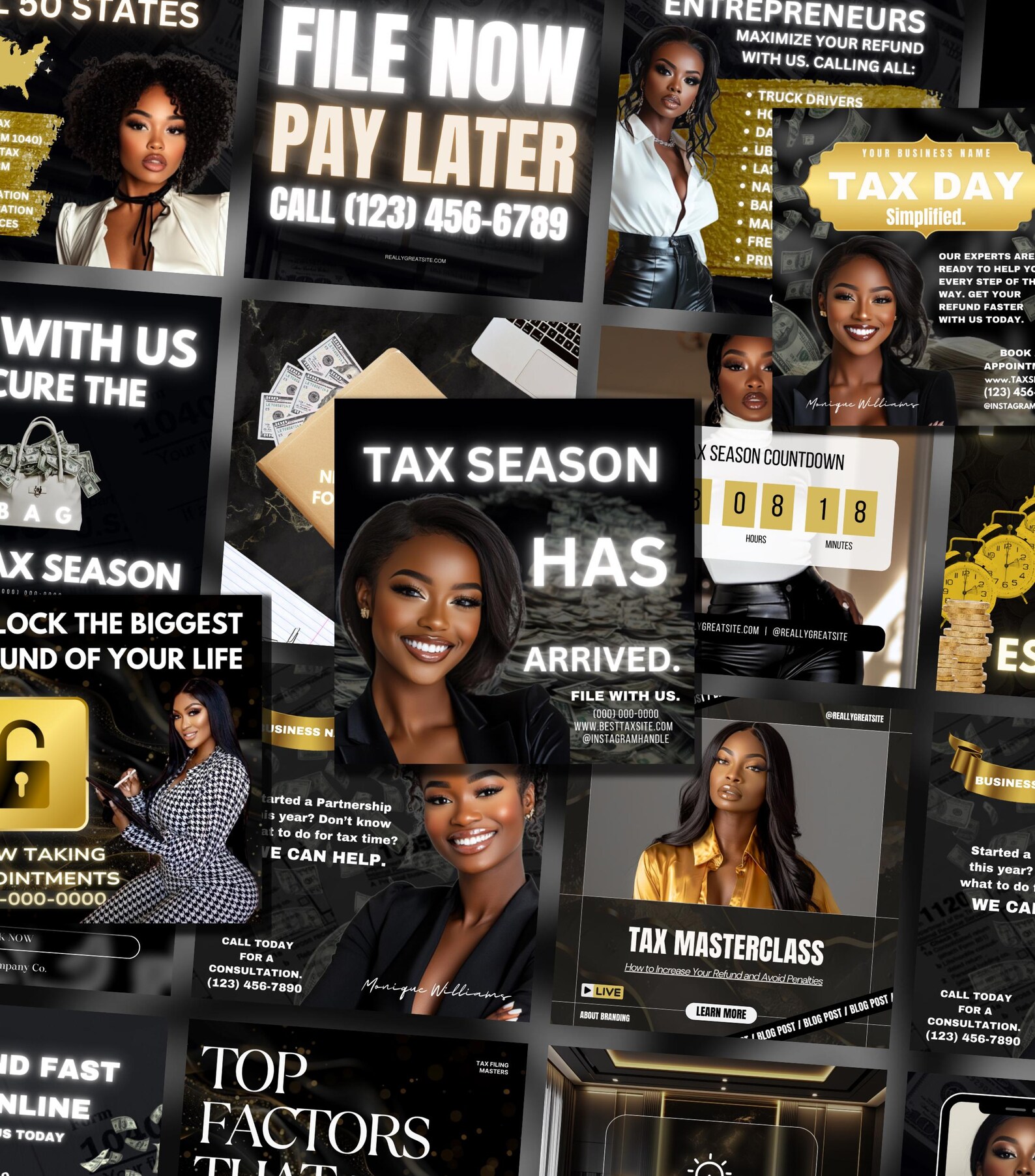 15 TAX FLYERS | Tax Flyer | Tax Business IG Posts | Tax Season ...