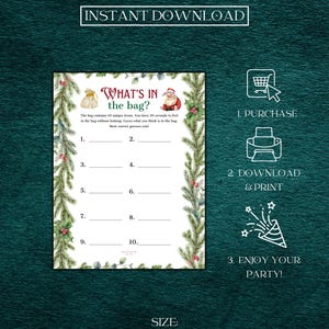 Christmas What's in the Bag Game | Office Christmas Party Game ...