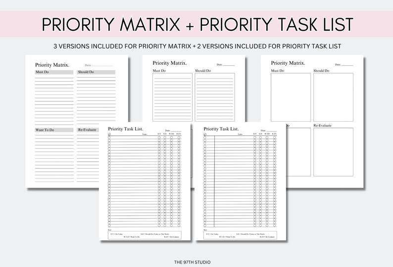 EDITABLE Brain Dump Template BUNDLE, to Do List Printable, ADHD Daily ...