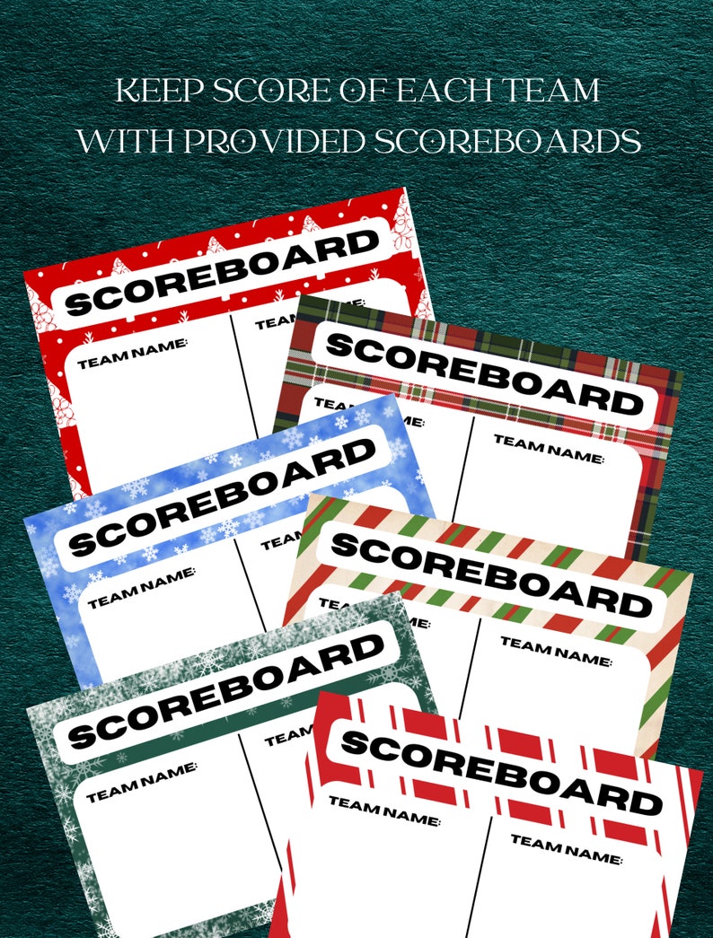Christmas Family Feud Game | Christmas Printable Games | Christmas ...