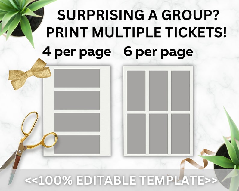 EDITABLE Greece Surprise Boarding Ticket Template Pass, Canva Boarding ...