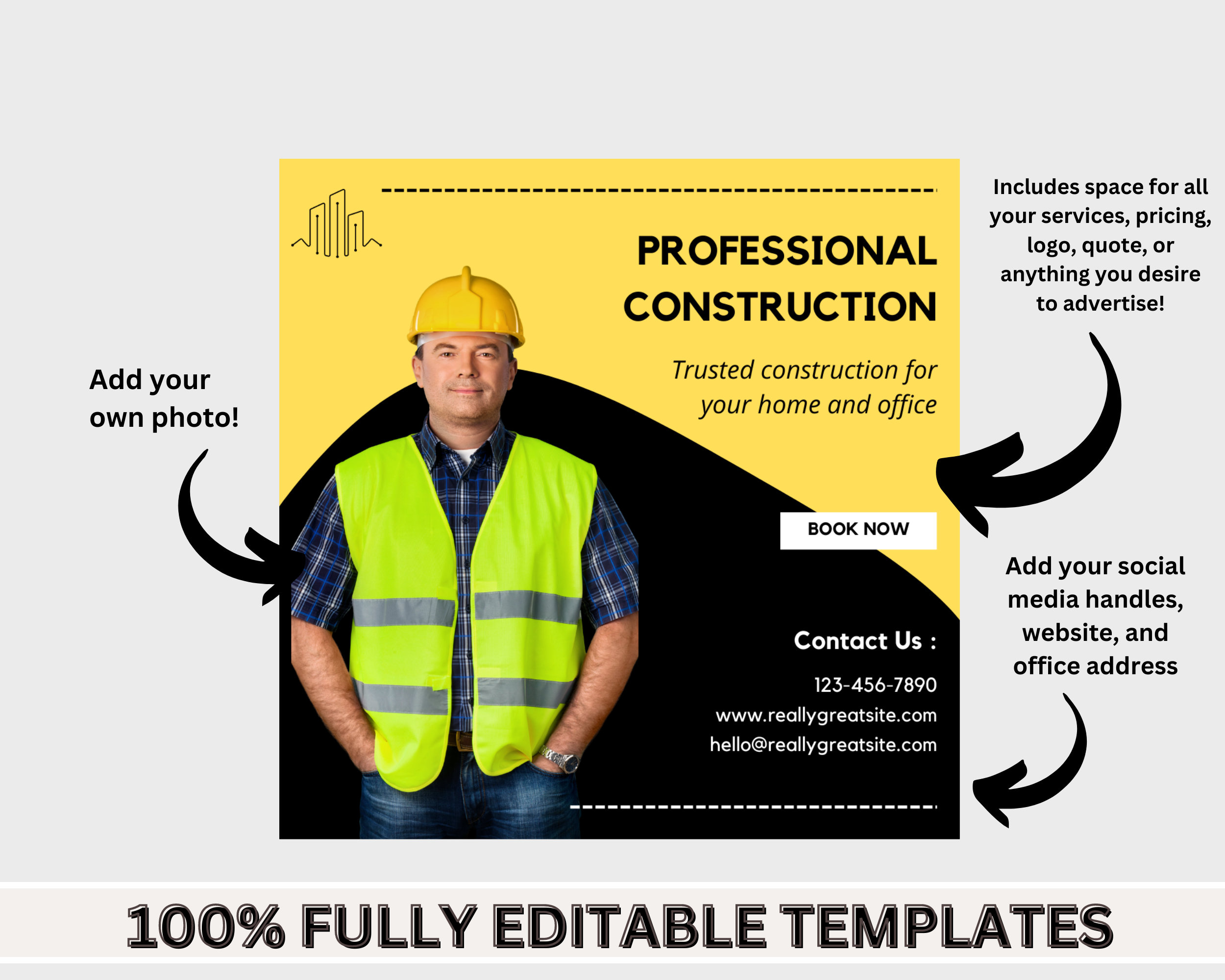 100+ Construction Templates for Social Media,home Builders Instagram ...