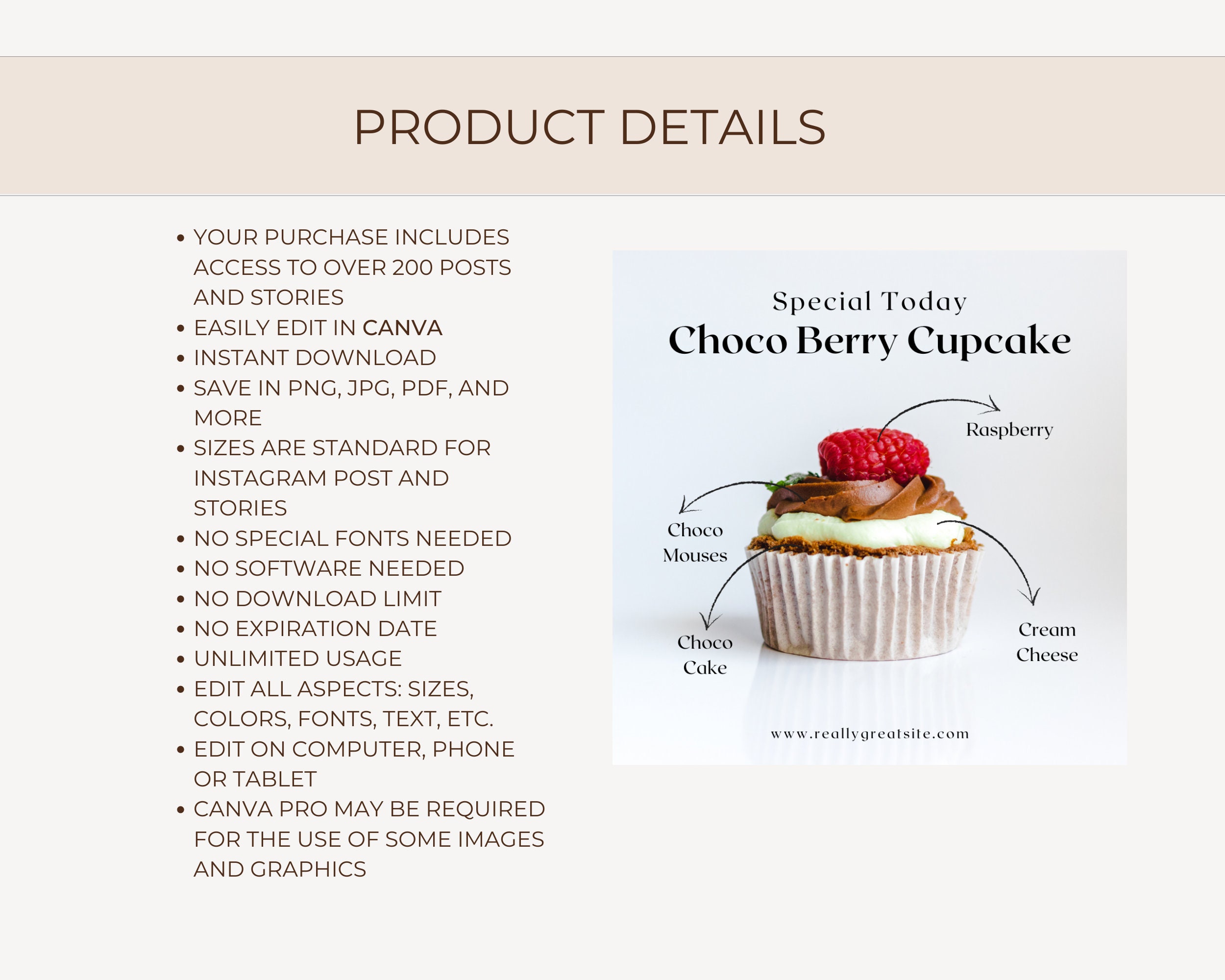 Bakery Instagram Post Templates | Bakery Instagram Template | Cake ...